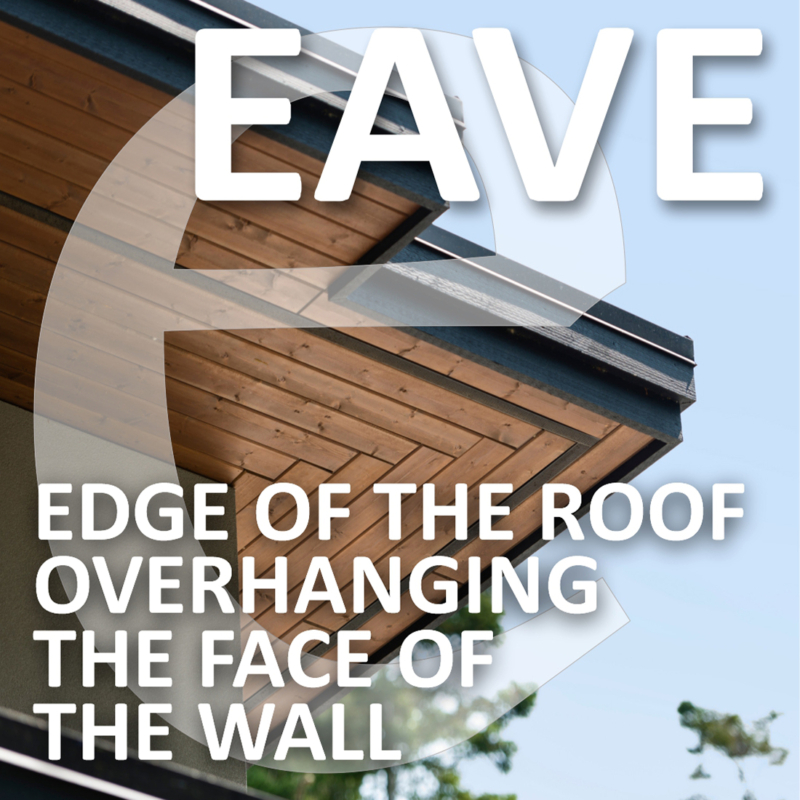 Architecture word of the week. Eave and associated terms.