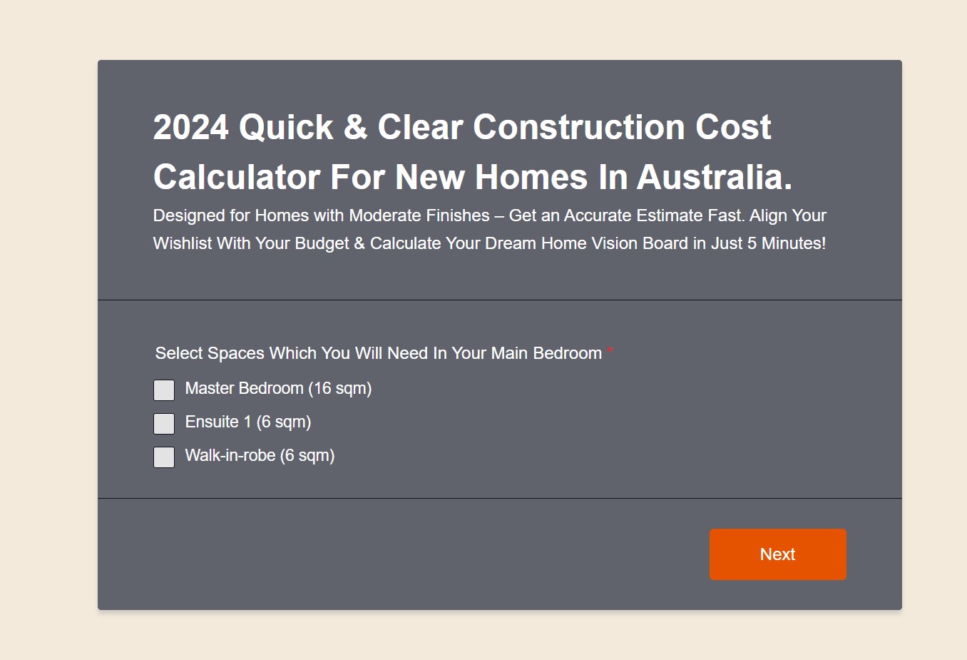 2024 Quick Construction Cost Calculator Australia New Homes